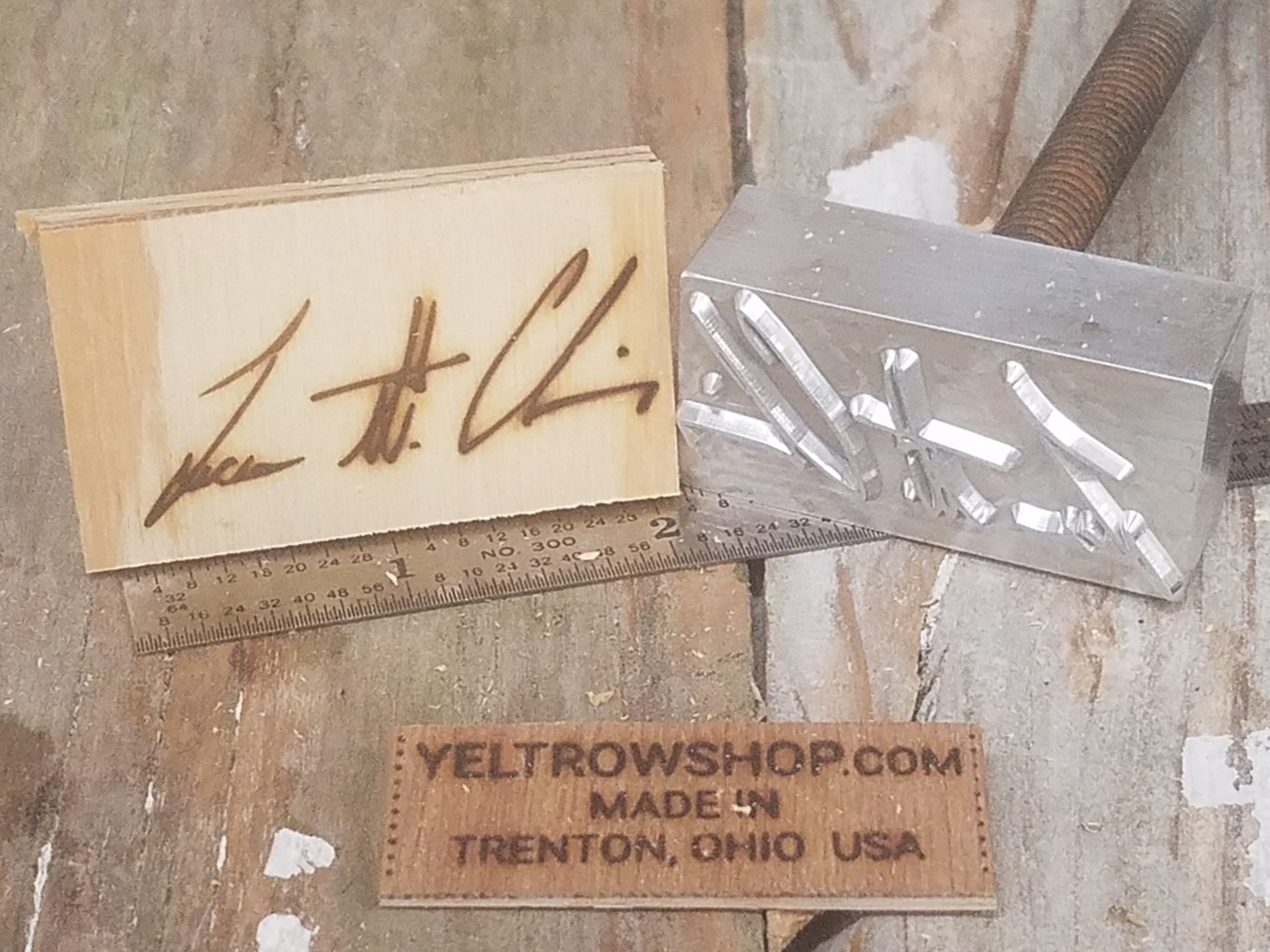 Creating Handwritten Signature Branding Irons - Yeltrowshop LLC